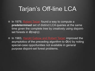 Purely Functional Data Structures for On-Line LCA | PPTX | Databases | Computer Software and ...