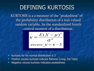Skewness & Kurtosis | PPT