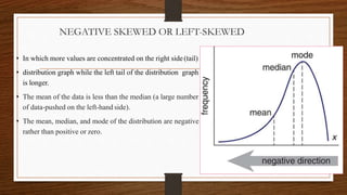 skewness and curtosis in statistics noes, chapter number 1 | PPTX