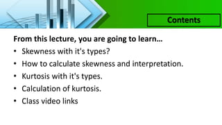 skewness and kurtosis.ppt