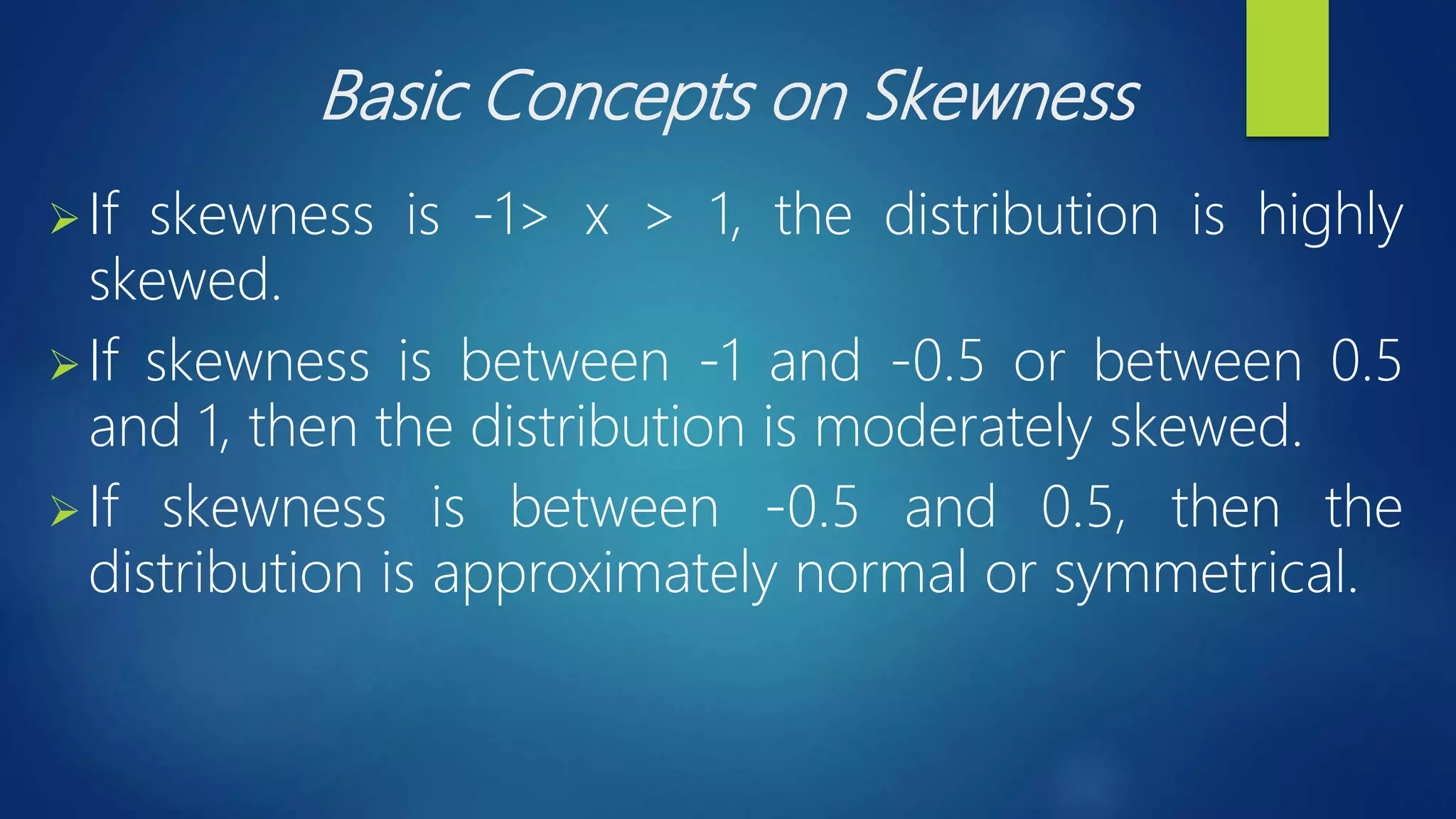 Skewness of random variable | PPTX