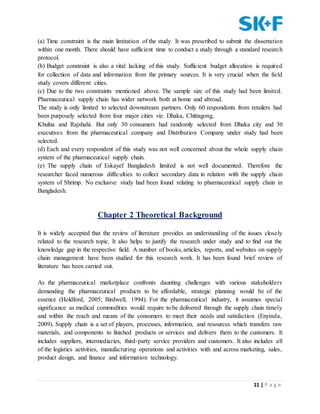 Supply Chain Management of Pharmaceuticals Company | DOCX