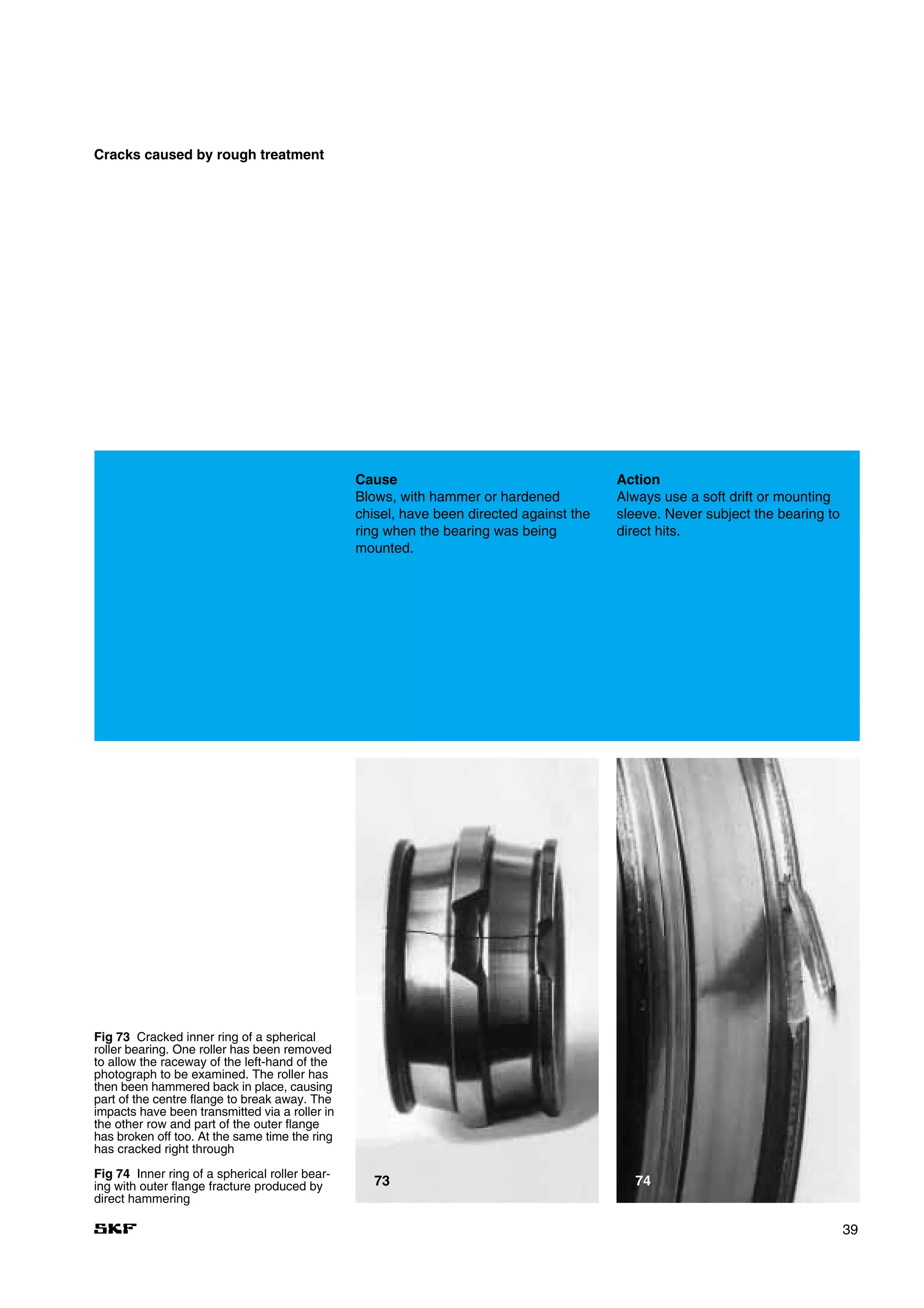 SKF - Bearing failure and causes | PDF