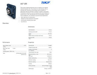 SKF UCF 205 specification.pptx.pdf