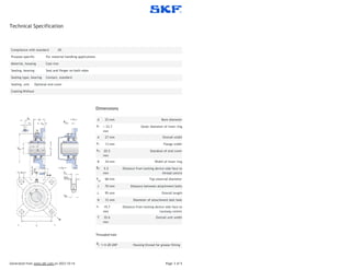 SKF UCF 205 specification.pptx.pdf