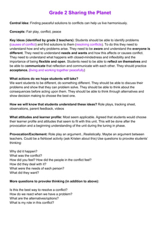 Skg grade 4 unit 3 big ideas | PDF | Educational Assessment | Education