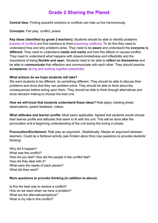 Skg grade 4 unit 3 big ideas | PDF | Educational Assessment | Education