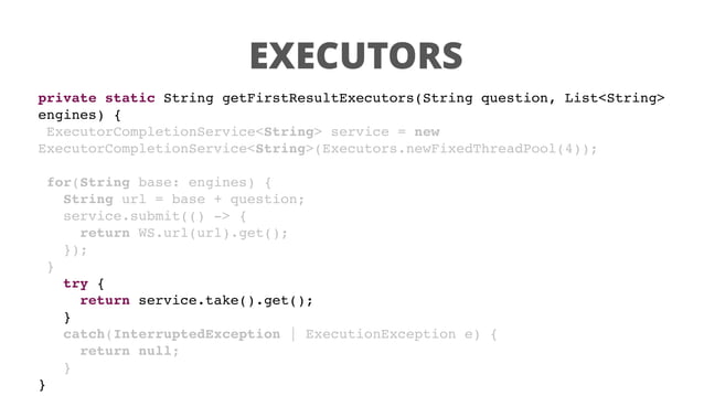Flavors of Concurrency in Java | PPT