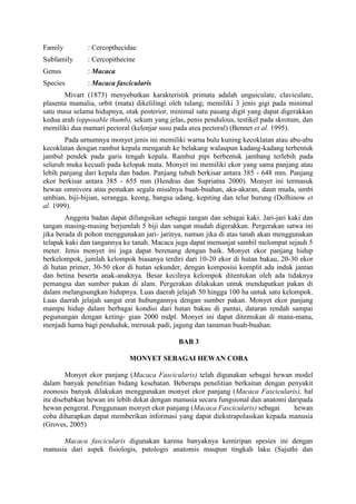 Monyet sebagai hewan coba | DOCX
