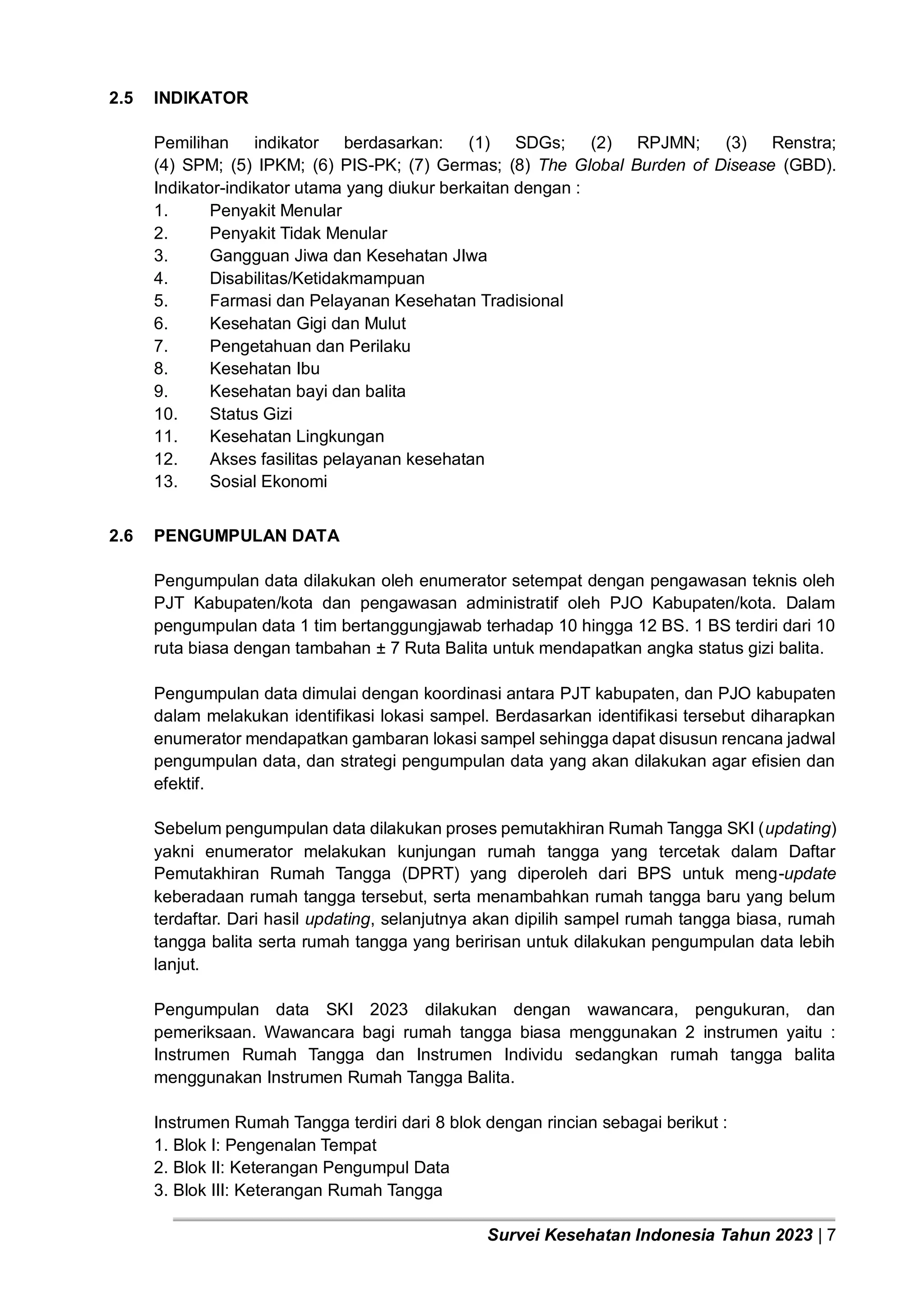 Survei Kesehatan Indonesia (SKI) Tahun 2023 | PDF