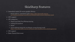 SkiaSharp on Xamarin Forms | PPTX | Graphics Software | Computer Software and Applications