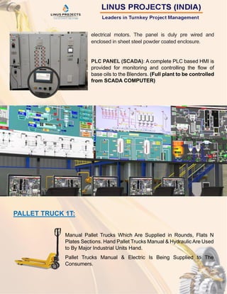 Skid Mounted Lube Oil Blending Plant Installation | PDF