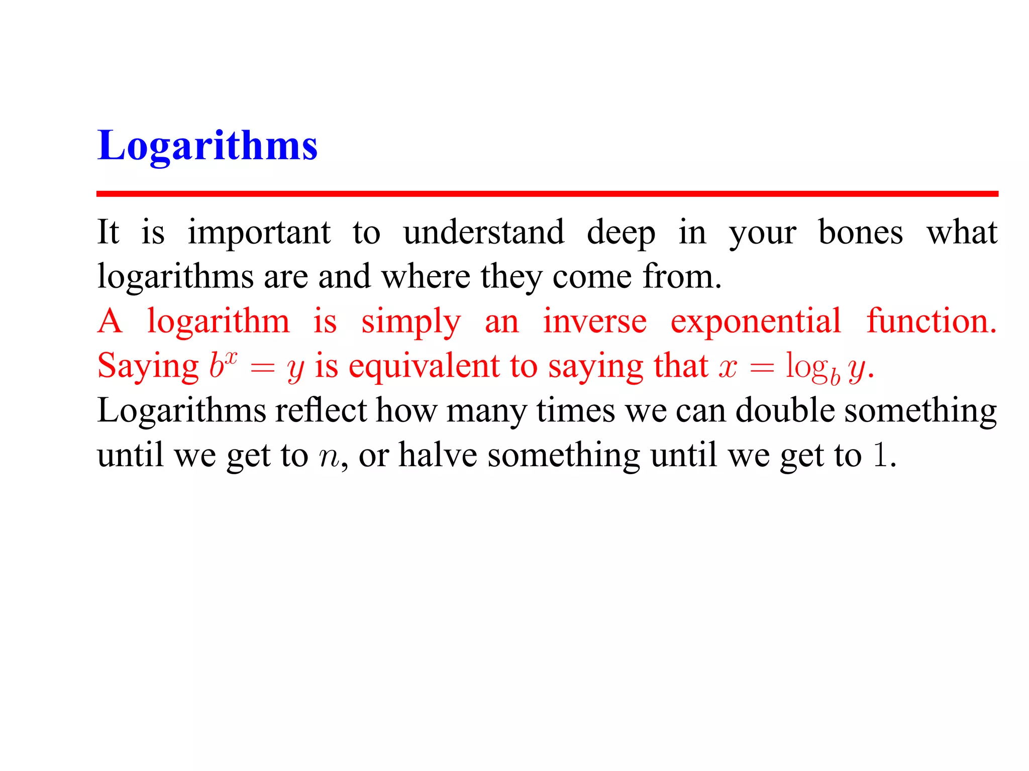 Skiena Algorithm 2007 Lecture03 Modeling Logarithms Ppt 1137
