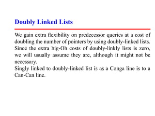 Skiena algorithm 2007 lecture04 elementary data structures | PPT