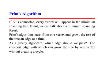 Skiena algorithm 2007 lecture13 minimum spanning trees | PPT