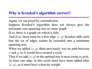 Skiena algorithm 2007 lecture13 minimum spanning trees | PPT