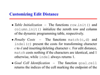 Skiena algorithm 2007 lecture17 edit distance | PDF | Programming Languages | Computing