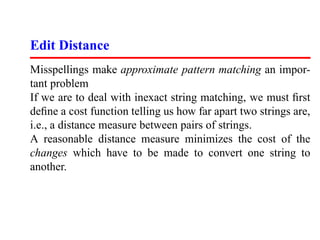 Skiena algorithm 2007 lecture17 edit distance | PDF | Programming ...