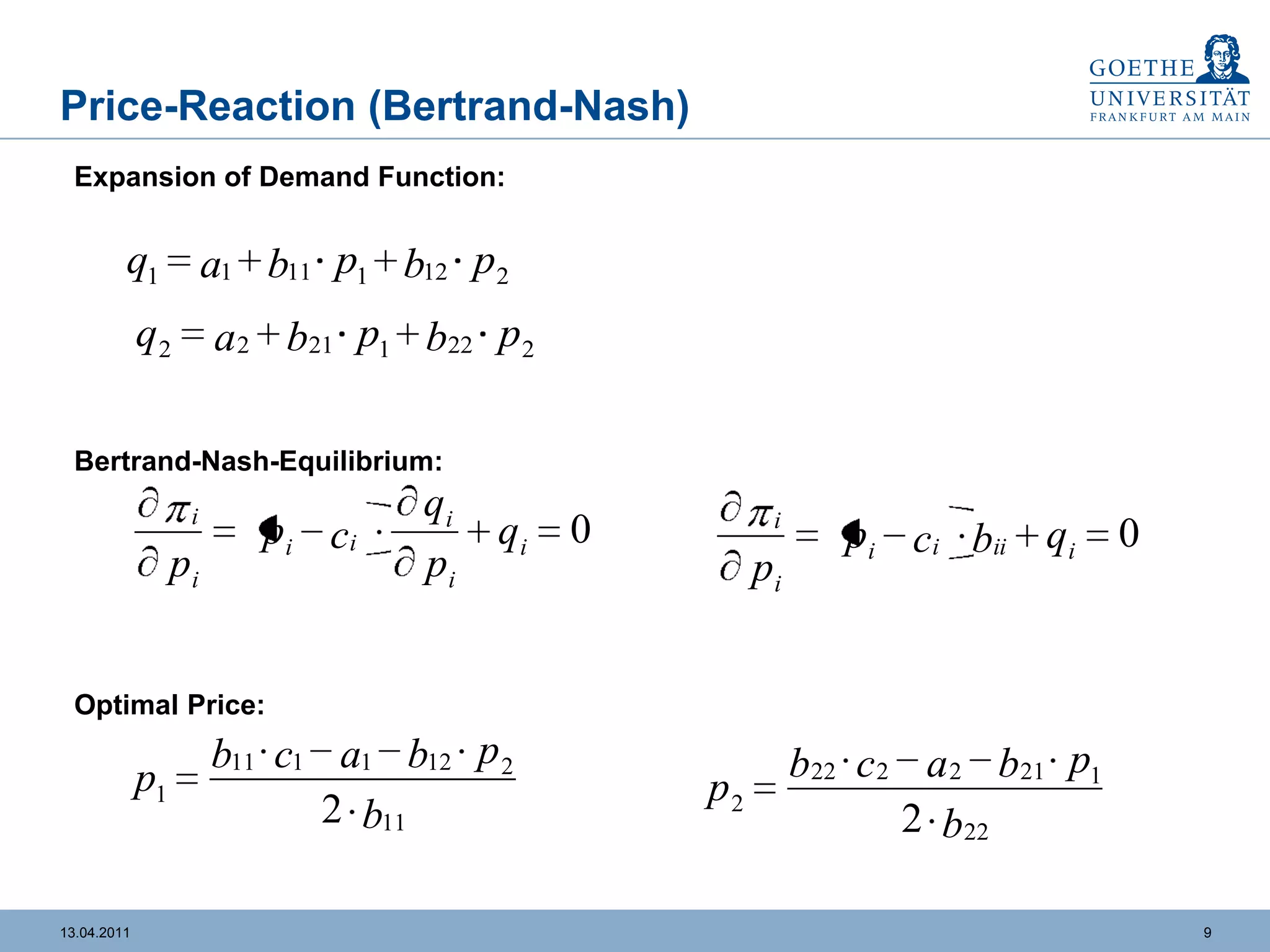 Optimal Pricing: Understanding Differences between Structural Models ...