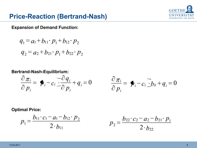 Optimal Pricing: Understanding Differences between Structural Models ...