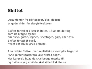 Skifter - det skal du lægge mærke til | PPT