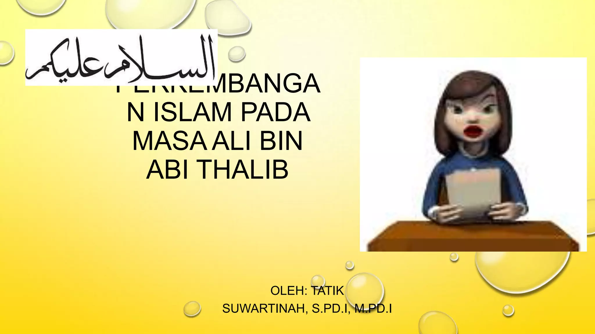 Ski kelas 7 semester 2 khalifah ali bin abi thalib | PPT