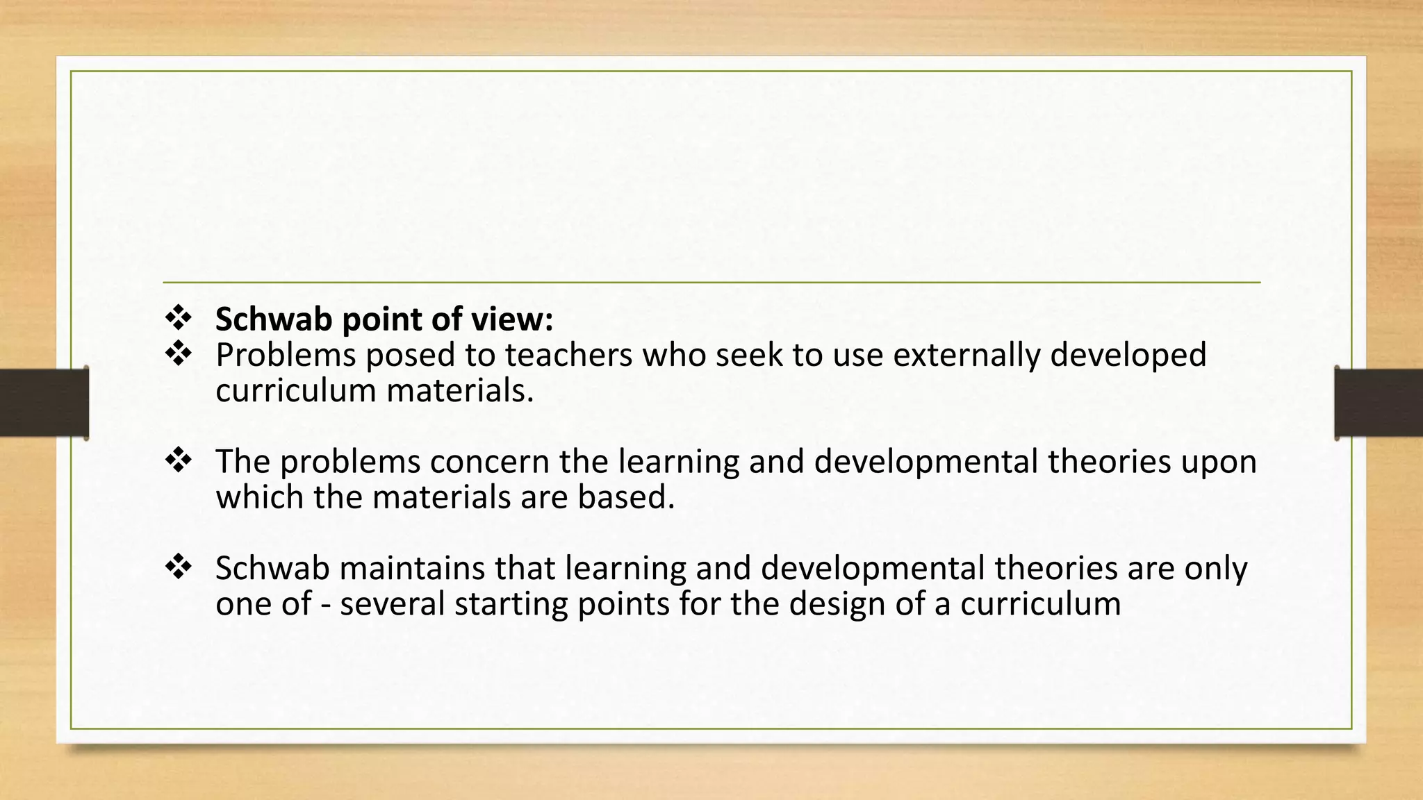 Skilbeck model of curriculum development | PPTX