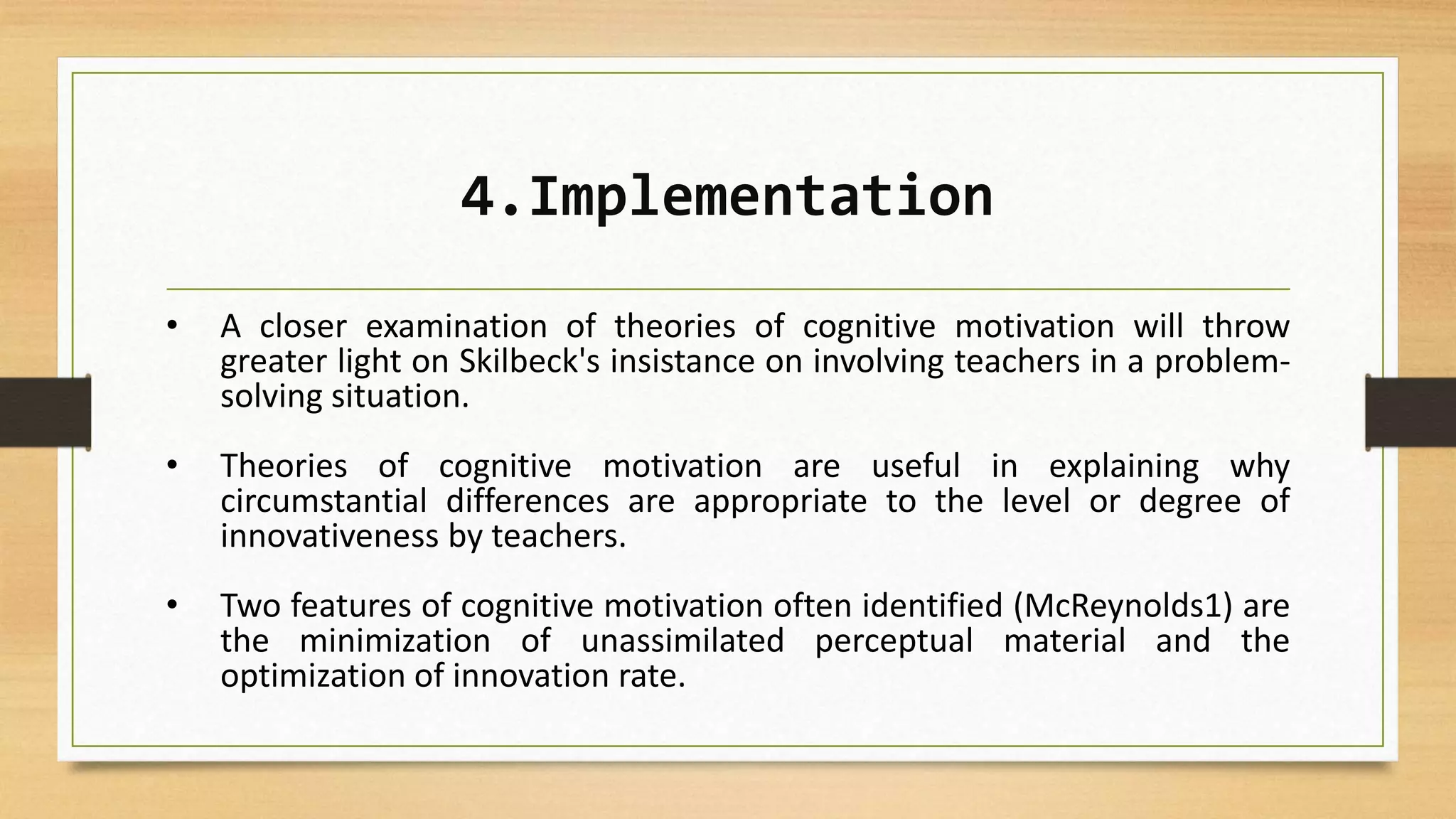 Skilbeck model of curriculum development | PPTX