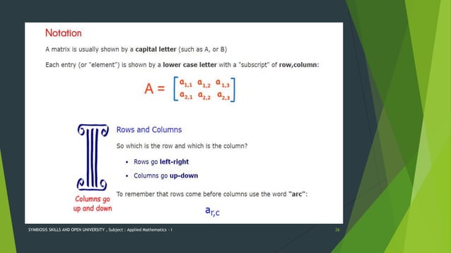 BASICS OF MATRICES WITH APPLICATION IN ENGINEERING | PPTX | Physics | Science