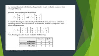 BASICS OF MATRICES WITH APPLICATION IN ENGINEERING | PPTX