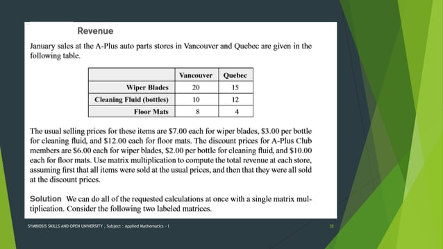 BASICS OF MATRICES WITH APPLICATION IN ENGINEERING | PPTX | Physics ...