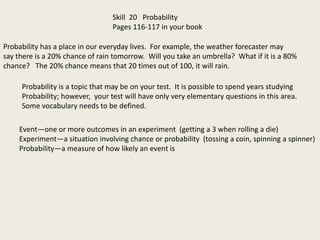 Skill20 probability | PPT