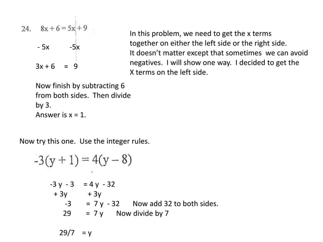 Skill27 solvingequations | PPT