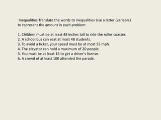 Skill29 inequalities | PPT