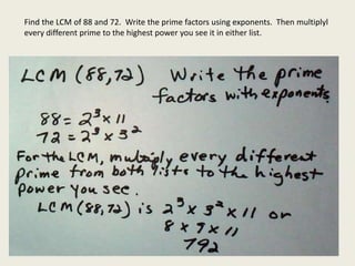 Skill2 gcf lcm | PPT