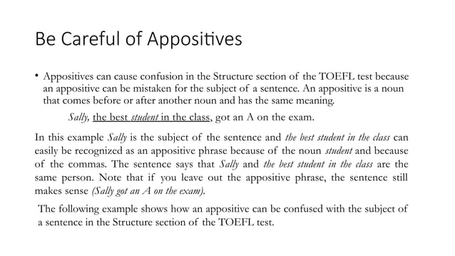 SKILL 3 Be careful with appositives.pptx