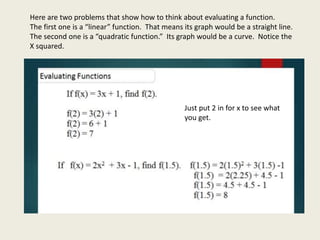 Skill40 evaluating functions | PPTX