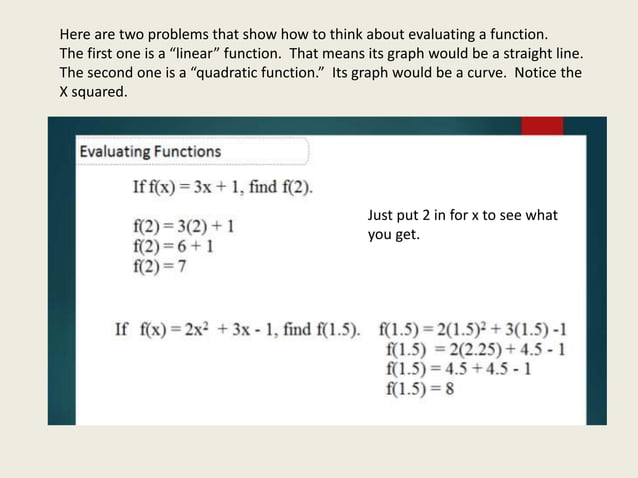 Skill40 evaluating functions | PPTX