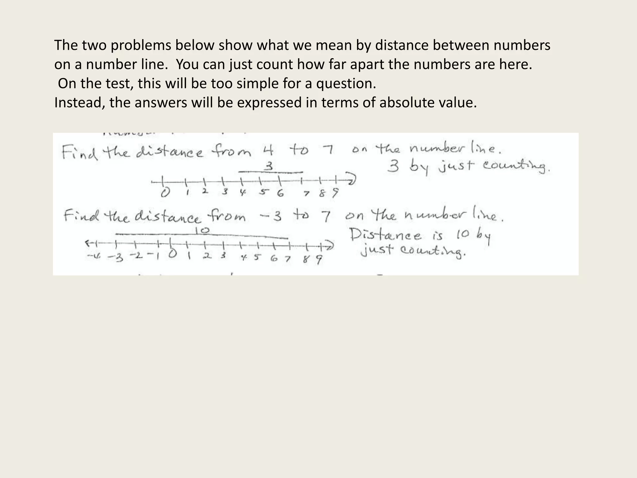 Skill4 distances on the number line | PPT