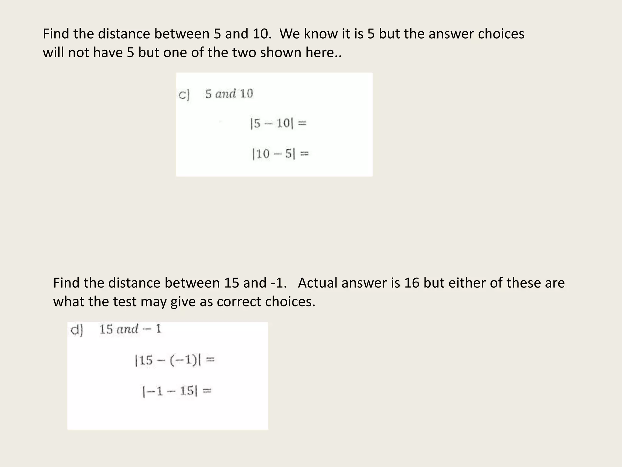 Skill4 distances on the number line | PPT