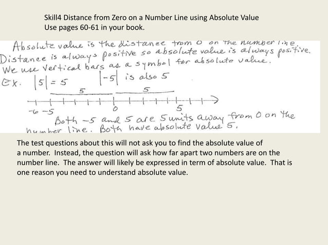 Skill4 distances on the number line | PPT