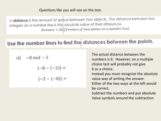 Skill4 distances on the number line | PPT