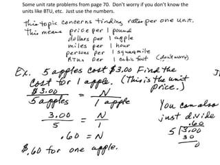Skill8 unit ratesand ratios | PPTX