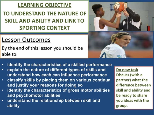 Skill and ability | PPT | Sports