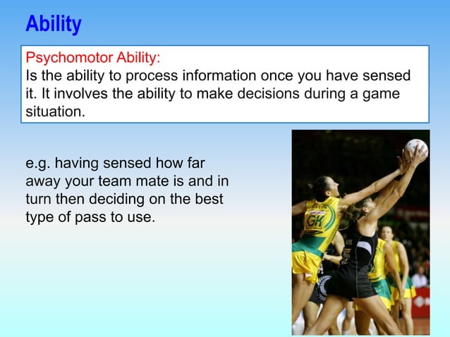 Skill and ability | PPT | Sports
