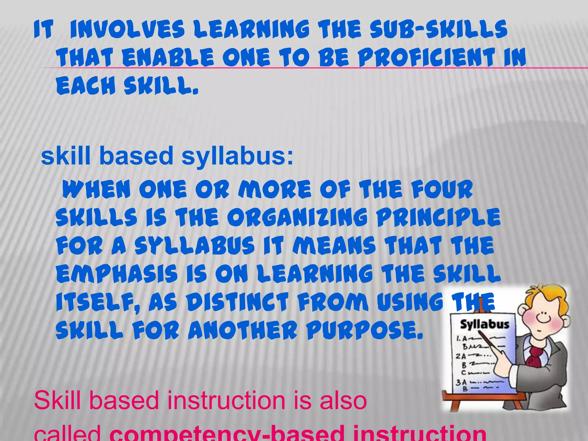 Skill based syllabus | PPSX