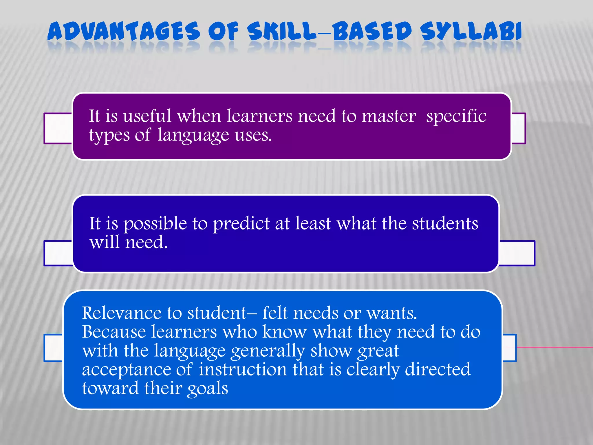 Skill based syllabus | PPSX