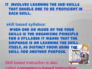 Skill based syllabus | PPSX