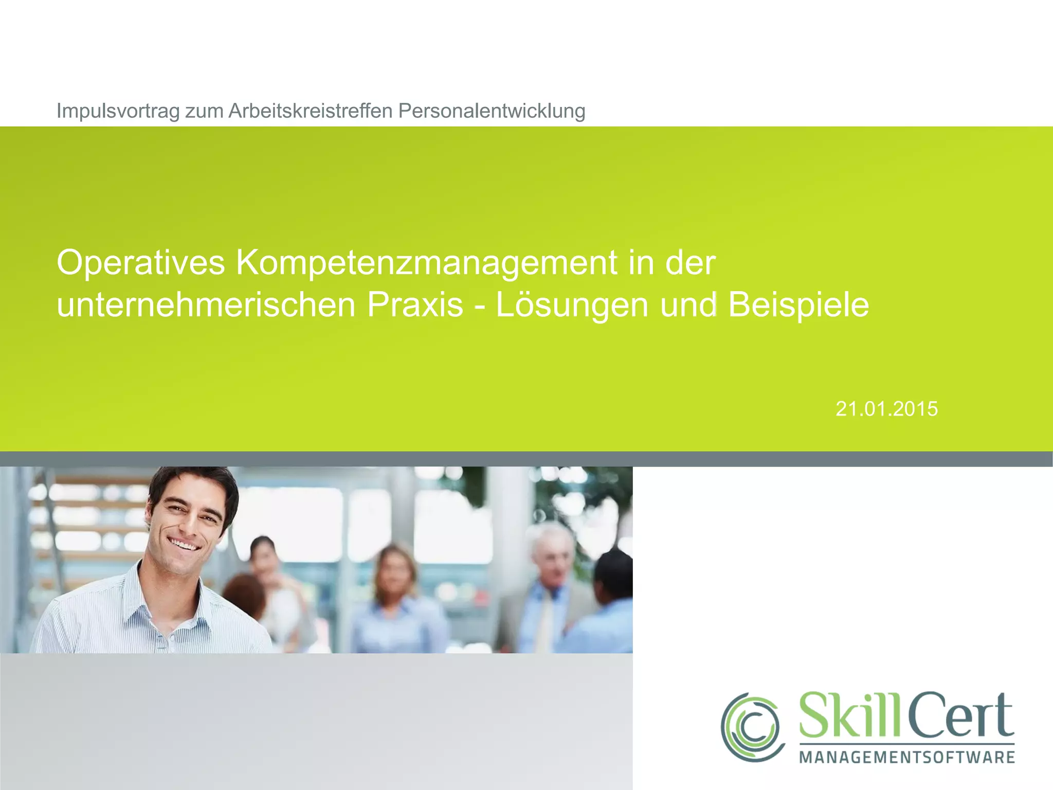 SkillCert - Operatives Kompetenzmanagement | PDF