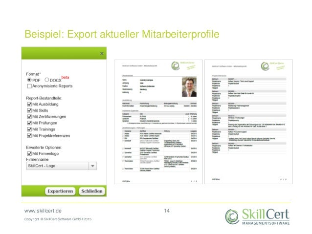 SkillCert - Operatives Kompetenzmanagement